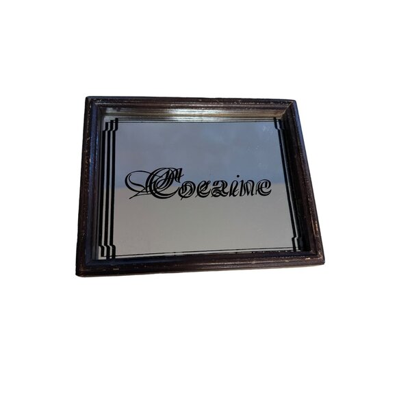 cocaine | Wall Decor | Vintage Cocaine Mirror 97s Slide Out Mirror Rare ...